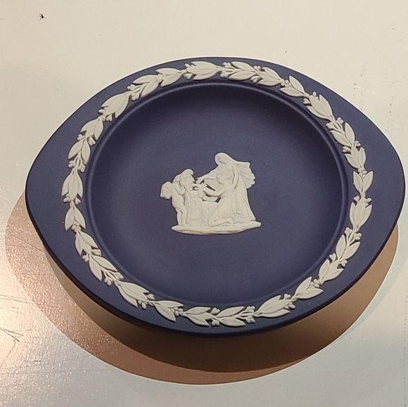 Other | Pointed Oval Royal Blue Jasperware Plate Wedgwood | Poshmark